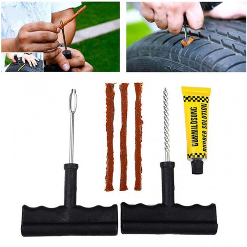 Car Tubeless Tyre Puncture Repair Kit Set Penampal Tayar Cacing Tayar ...