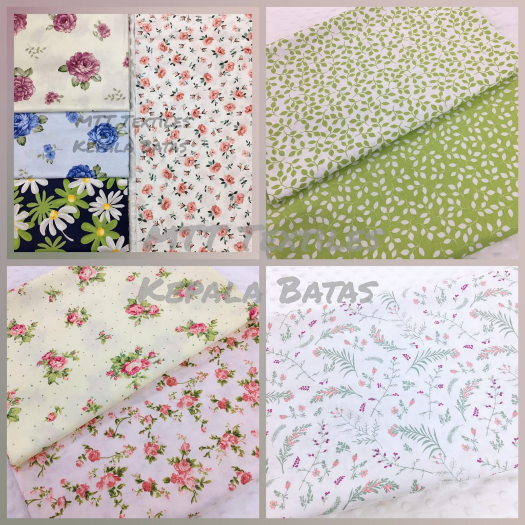 Twill Cotton 60" / Comb Cotton 60'' /Kain Cotton Bidang60'''/CORAK ...