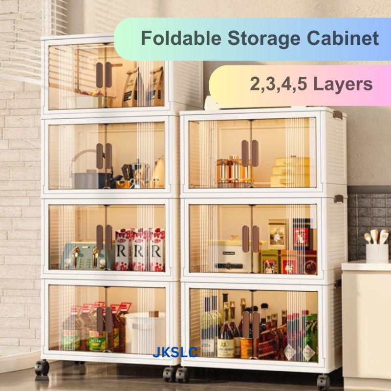 STORAGE CABINET FOLDABLE / MULTIFUNCTION CABINET STORAGE (READY STOCK ...