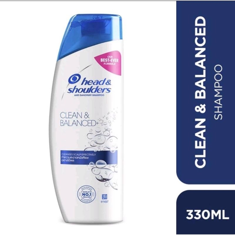 Head & Shoulders Clean & Balanced Hair Shampoo (330ml) | Shopee Malaysia