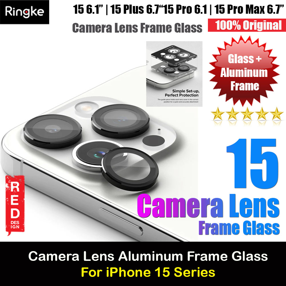Ringke Camera Lens Aluminum Frame Glass for iPhone 15 Pro Max 6.7 ...
