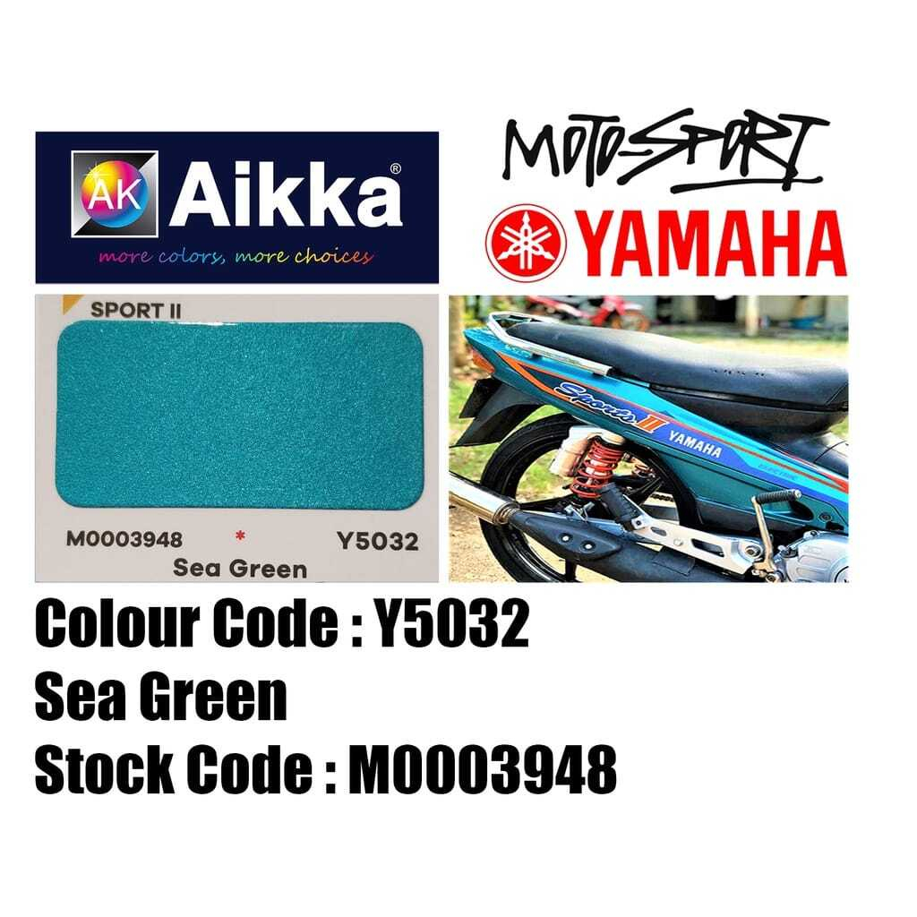 AIKKA Y5032 SEA GREEN * YAMAHA SPORT ll 2K MOTOR PAINT | Shopee Malaysia