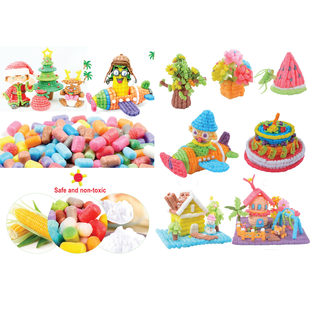 Kids DIY Colourful Magic Corn Starch Clay | Fantastic Corn Maze Art ...