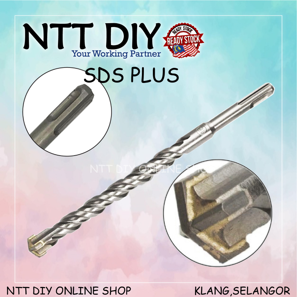 NTT DIY SDS Drill Bit Plus Concrete Drill bit Suitable for Concrete /Red Brick Wall/Stone ...