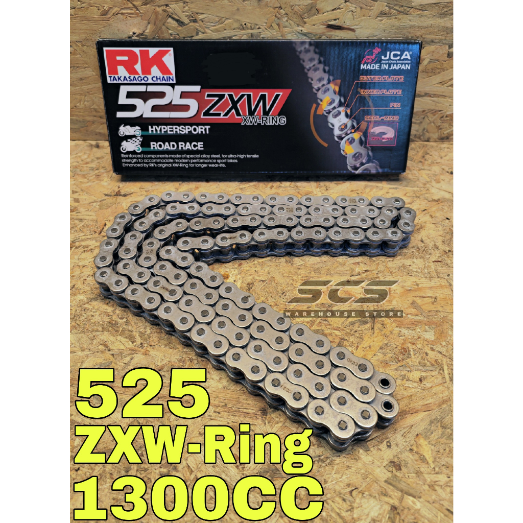 RK Chain Black 525 XW-Ring XWRING Rantai ZXW WRING Z1000 Versys ...