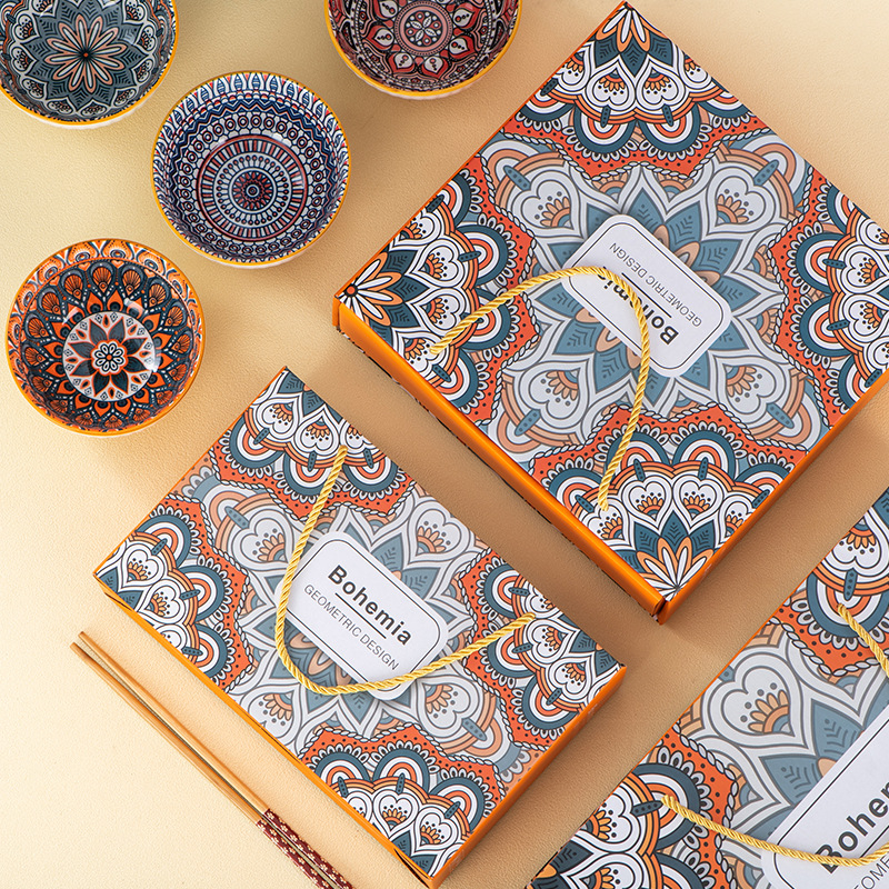 Bohemian Rice Porcelain Bowl/Hadiah Mangkuk perkahwinan. | Shopee Malaysia