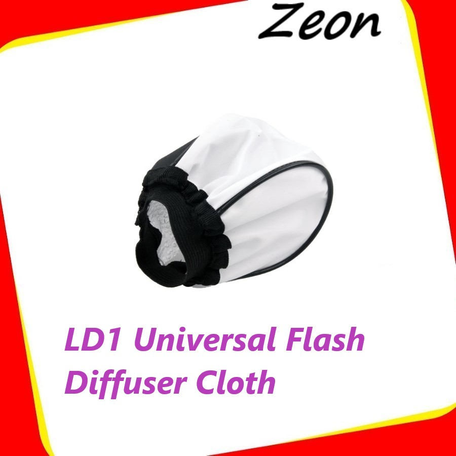 Zeon LD1 Universal Flash Diffuser Cloth Soft Box Soft Mini Flash Bounce ...