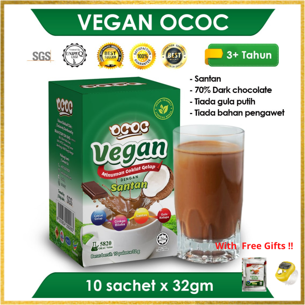 Dark Chocolate | COCO | Vegan | Drink | OCOC Dr Rizal | Brain Booster ...
