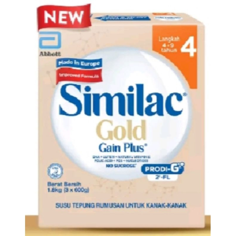 Similac Gain Kid Gold Step 4 1.2kg EXP:10/2025 | Shopee Malaysia