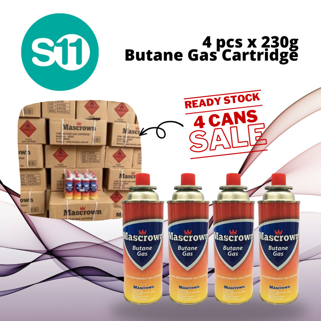 MASCROWN | GOLDEN FUJI 4x Liquified Butane Cartridge Butane Burner ...