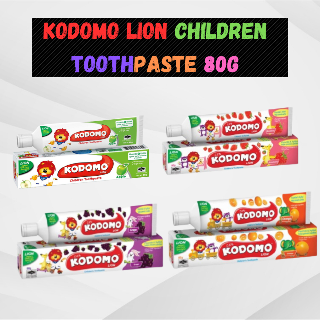 Kodomo Lion Children Toothpaste 80g | Shopee Malaysia