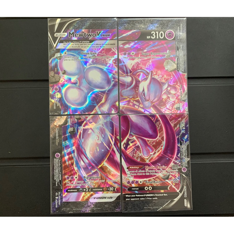 POKEMON TCG (Single) - Mewtwo V-Union SWSH161 (Promos) | Shopee Malaysia