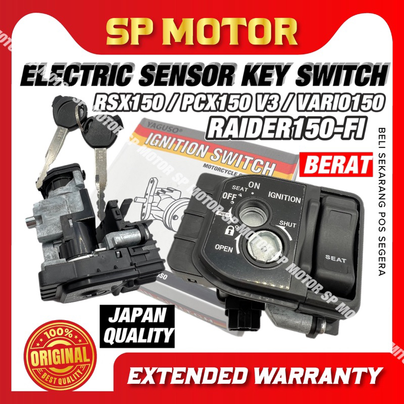 Ignition Key Switch Honda RSX150 /PCX150 V3 /VARIO150 /Suzuki Raider150 ...