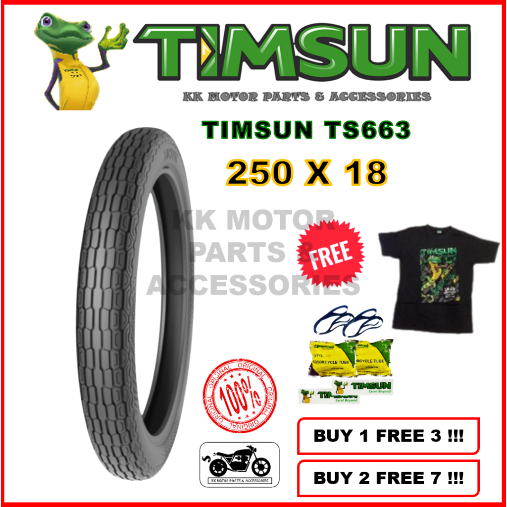 [BUY 2 FREE 7 GIFTS !!!]TIMSUN TIRE TAYAR TS663 TS-663 250X18 250x18 ...