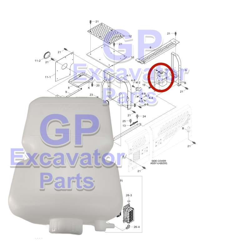 R210-9/R220-9/R320-9/HX210/HX220 Hydraulic Excavator Engine Cooling ...