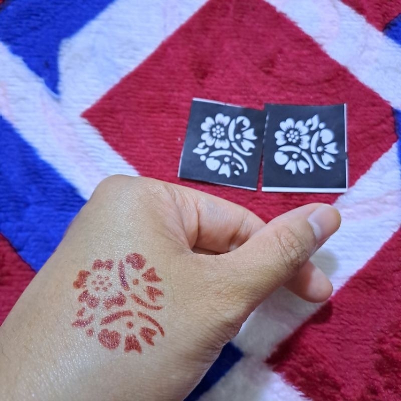 Henna Template / Sticker Inai / Henna Sticker / Inai lukis / Mehndi ...