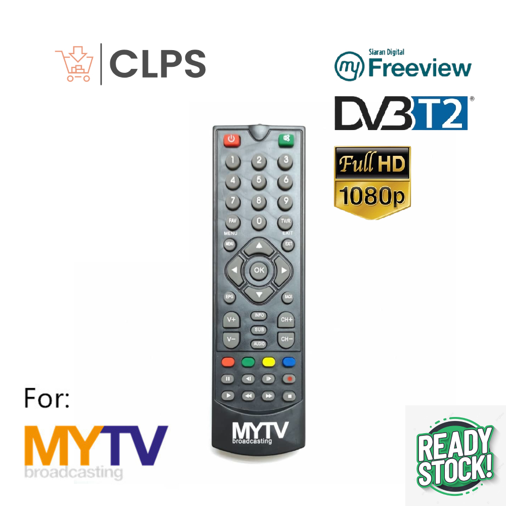 MYTV REMOTE CONTROL ORIGINAL FOR SET UNIT DEKODER DTT1770 PERCUMA DARI ...
