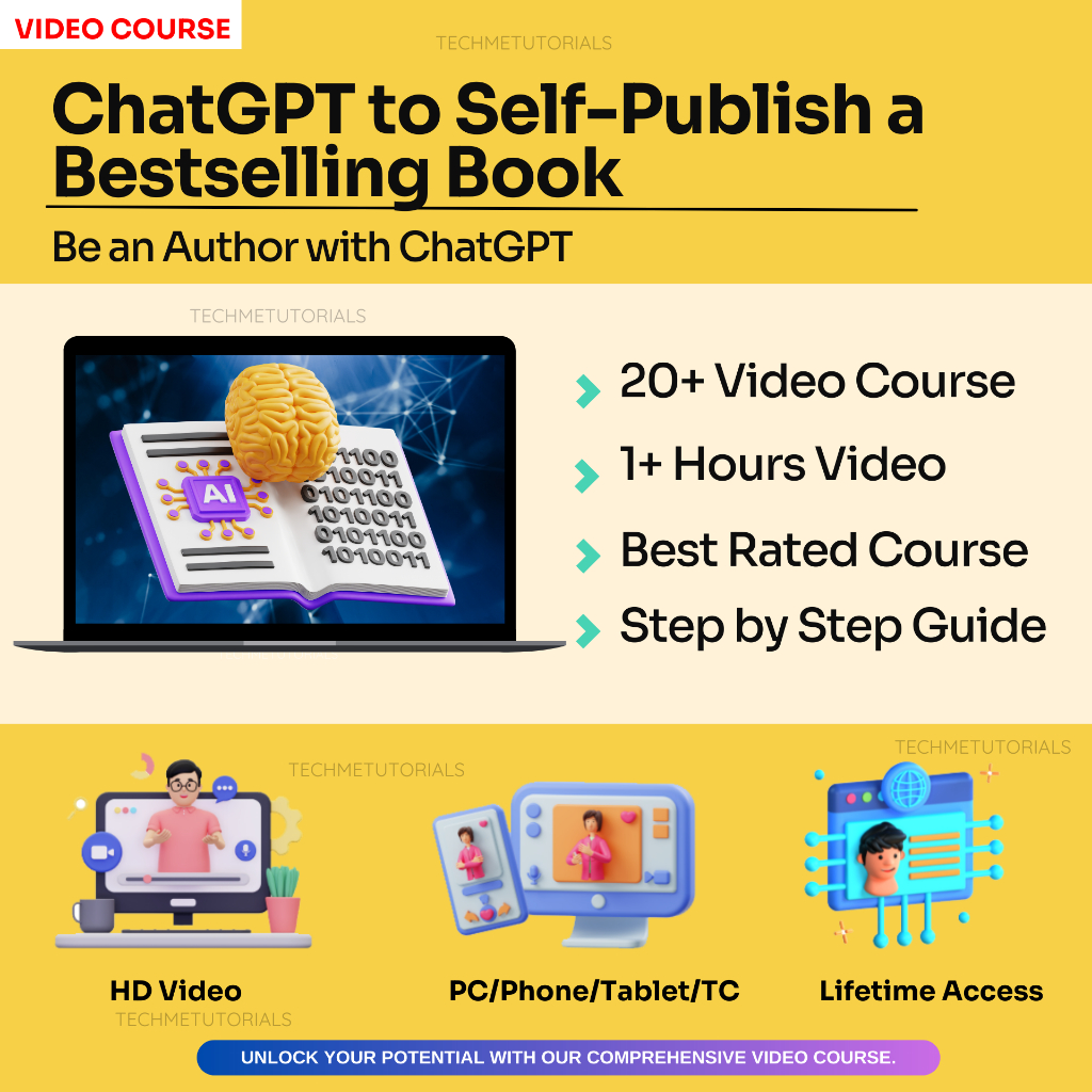 ChatGPT to Self-Publish a Bestselling Book in 24 Hours | ChatGpt Course ...