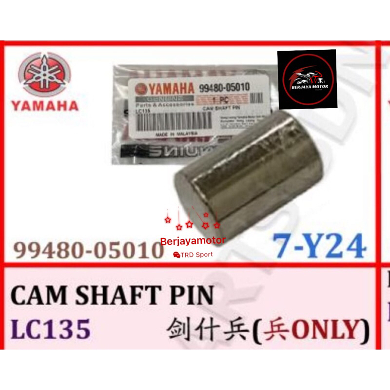 Cam Dowel Pin Yamaha Lc135 /Y15 /Fz150 99480-05010 Camshaft pin per pcs ...