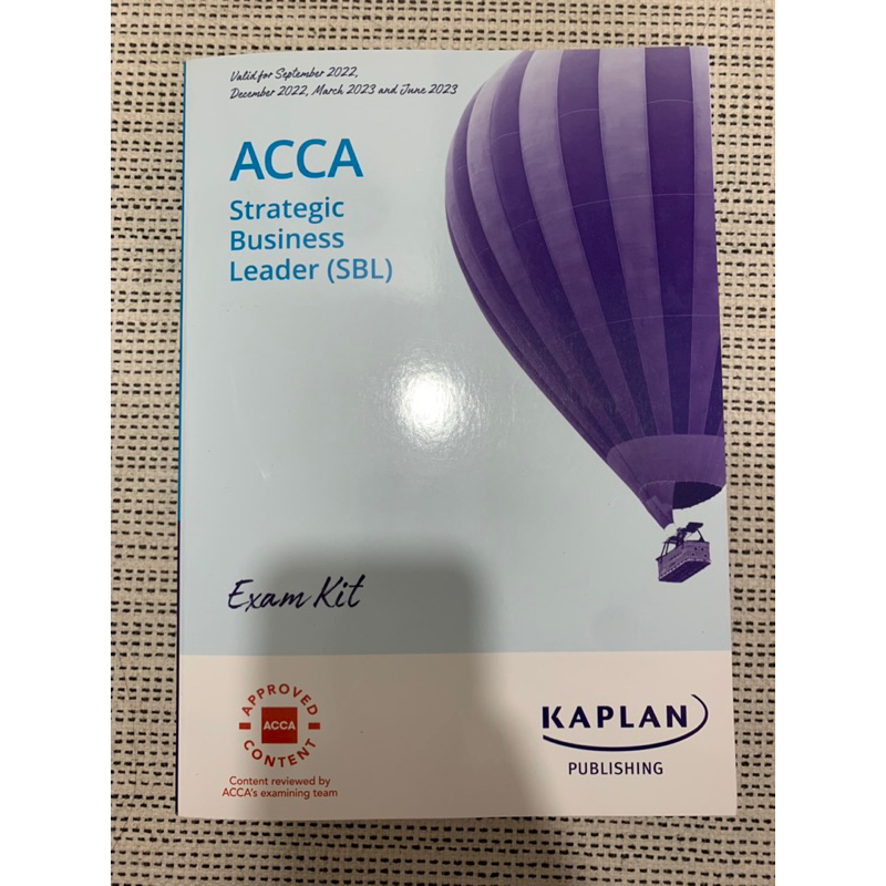 SBL Exam Kit Kaplan (ACCA) | Shopee Malaysia