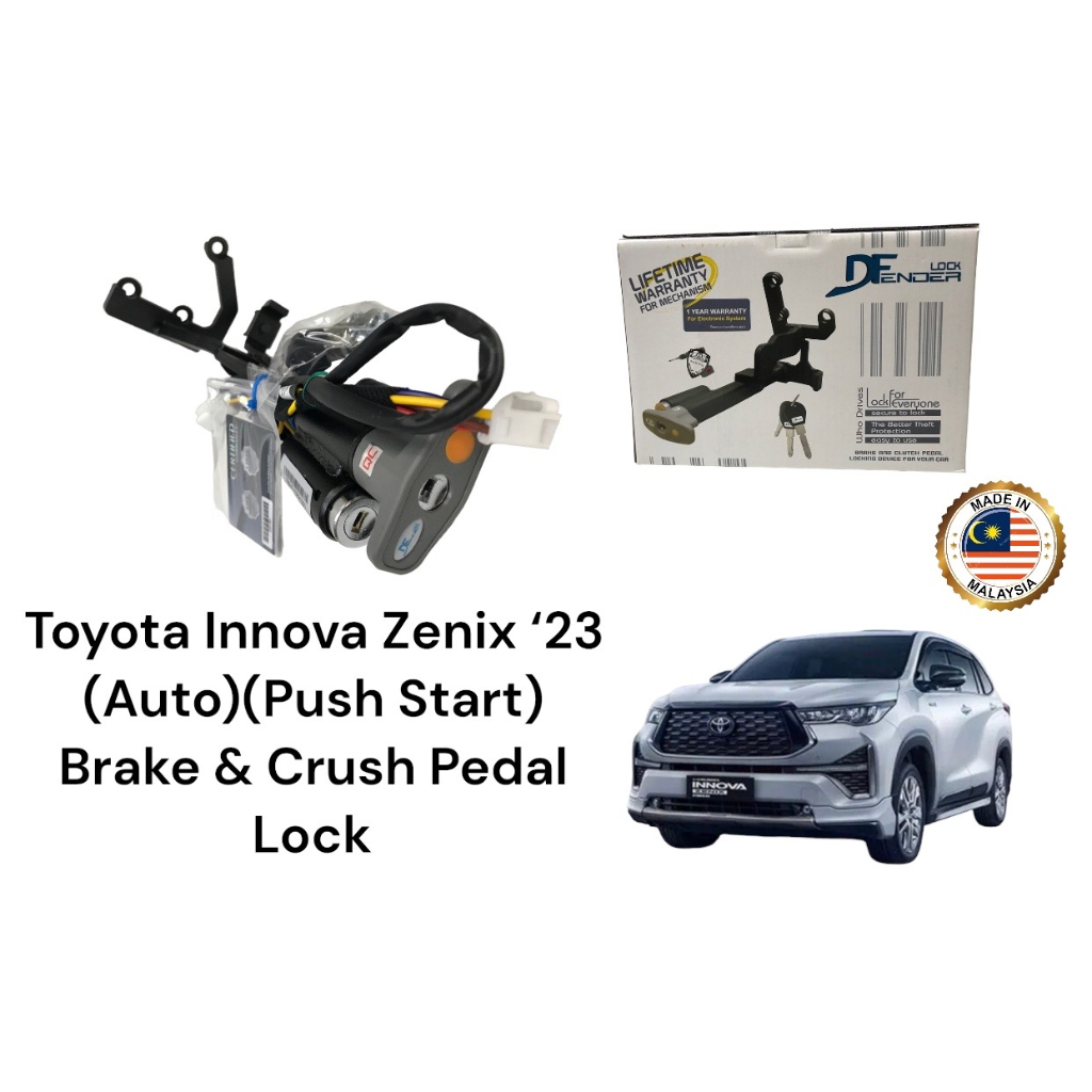 Toyota Innova Zenix '23 (Auto)(Push Start) Brake & Clutch Defender ...