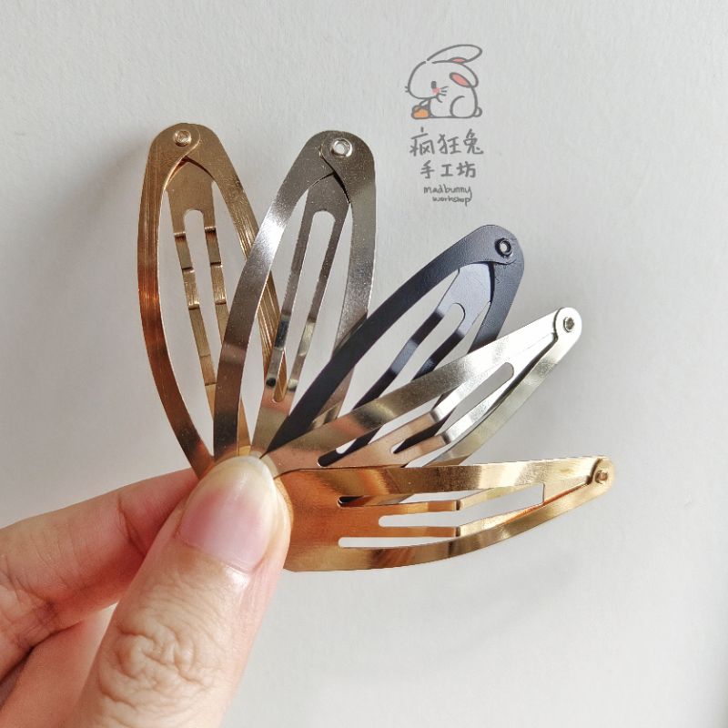 5pcs Gold Silver BB clip 4cm 5cm 6cm Hairpin Hair Clip Invisible BB ...