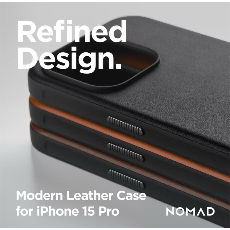 NOMAD Modern Leather Case for iPhone 15 Series | Horween | Shopee Malaysia