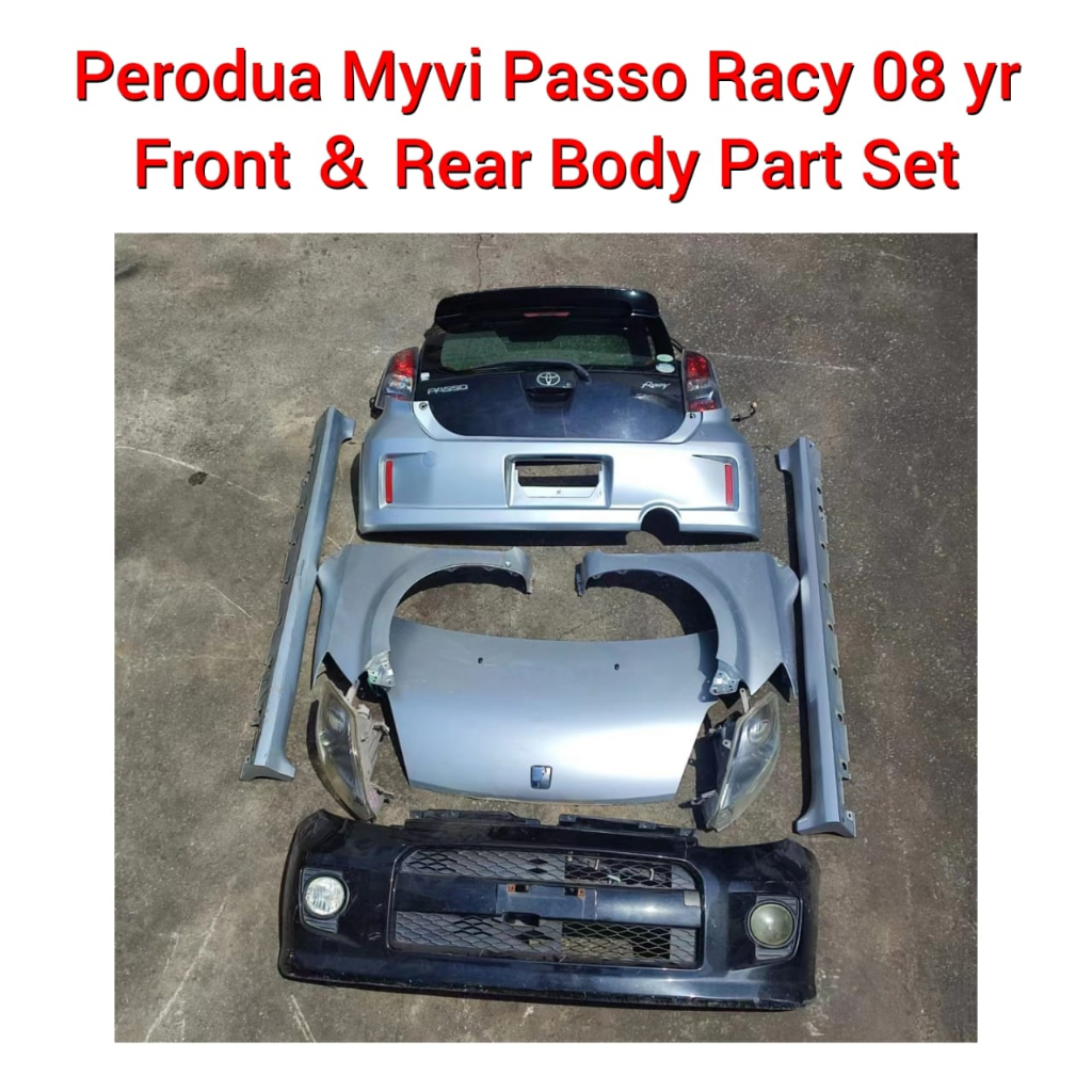 Perodua Myvi Passo Racy Front & Rear Body Part Set ( 08 Year's ...