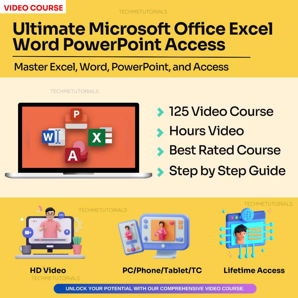 Ultimate Microsoft Office - Master Excel, Word, PowerPoint, and Access | Shopee Malaysia