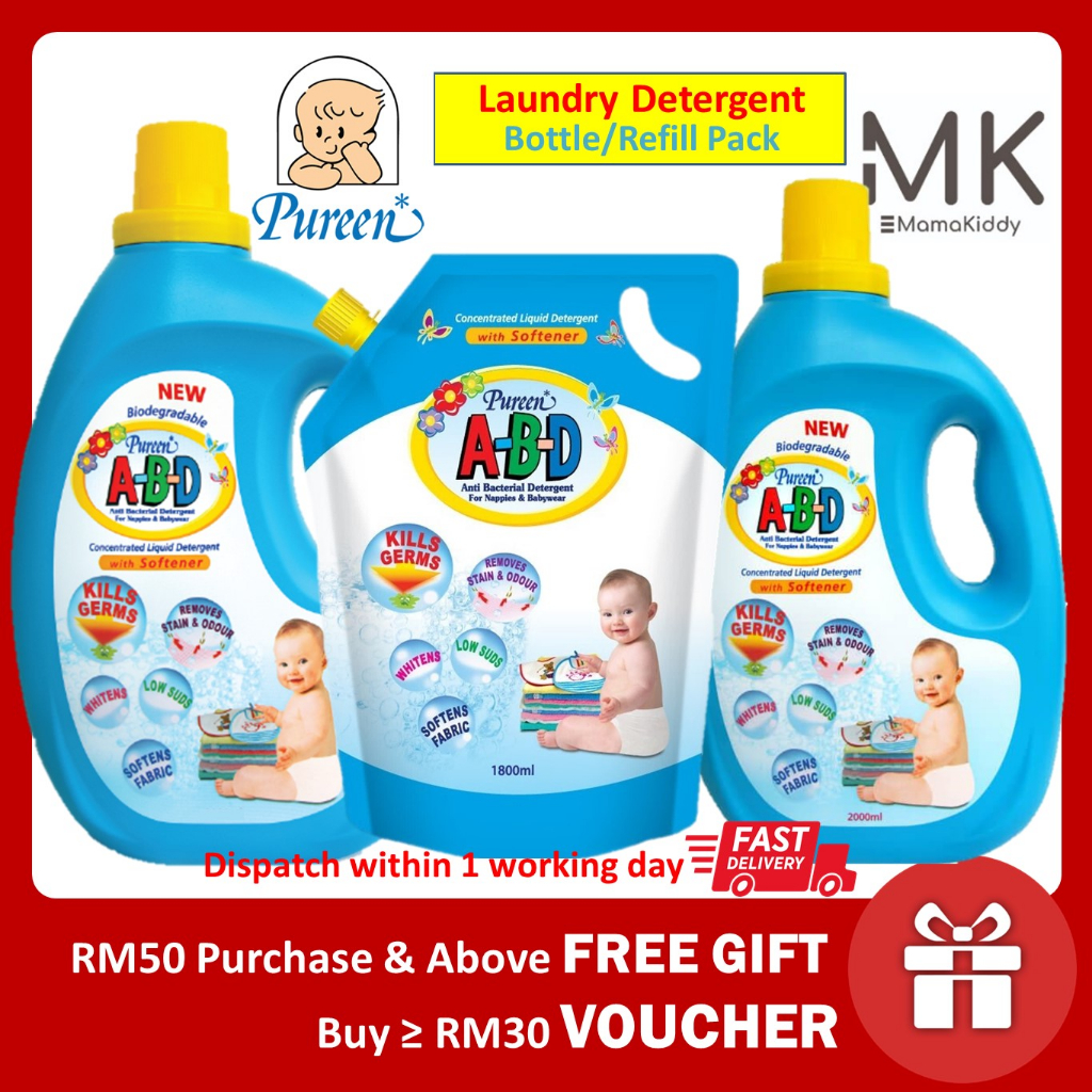 Pureen ABD / Autumnz Safe Laundry Detergent 1kg 4800ml 1800ml Refill ...