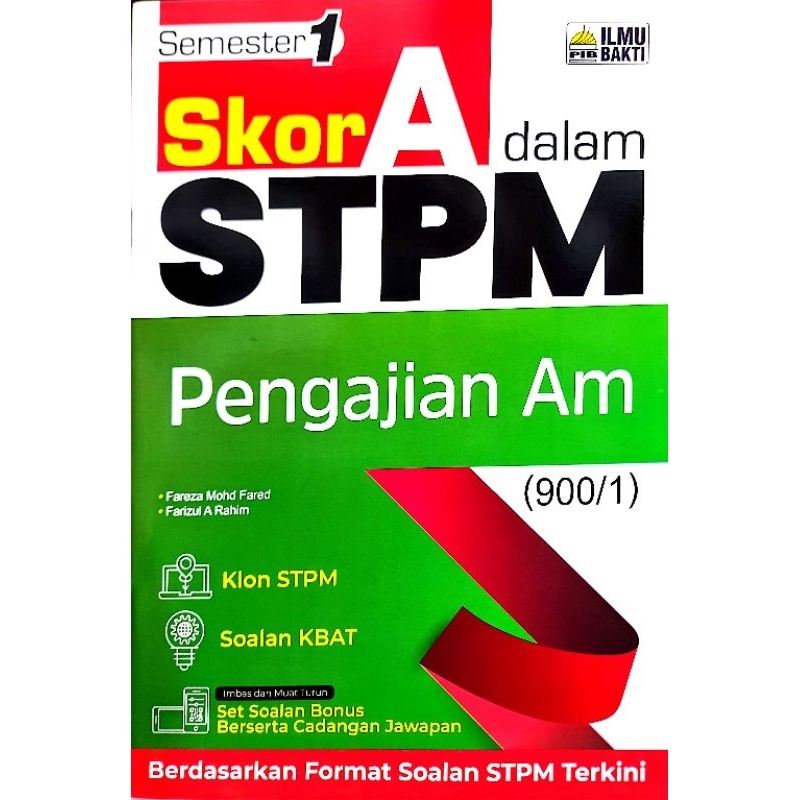 Buku Latihan Stpm Skor A Dalam Stpm Semester 1 Pib 2023 Shopee