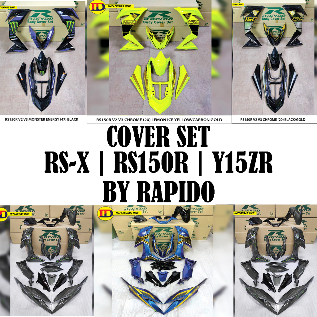 COVER SET RSX | RS150R V2 | Y15ZR ORIGINAL BY RAPIDO | Shopee Malaysia