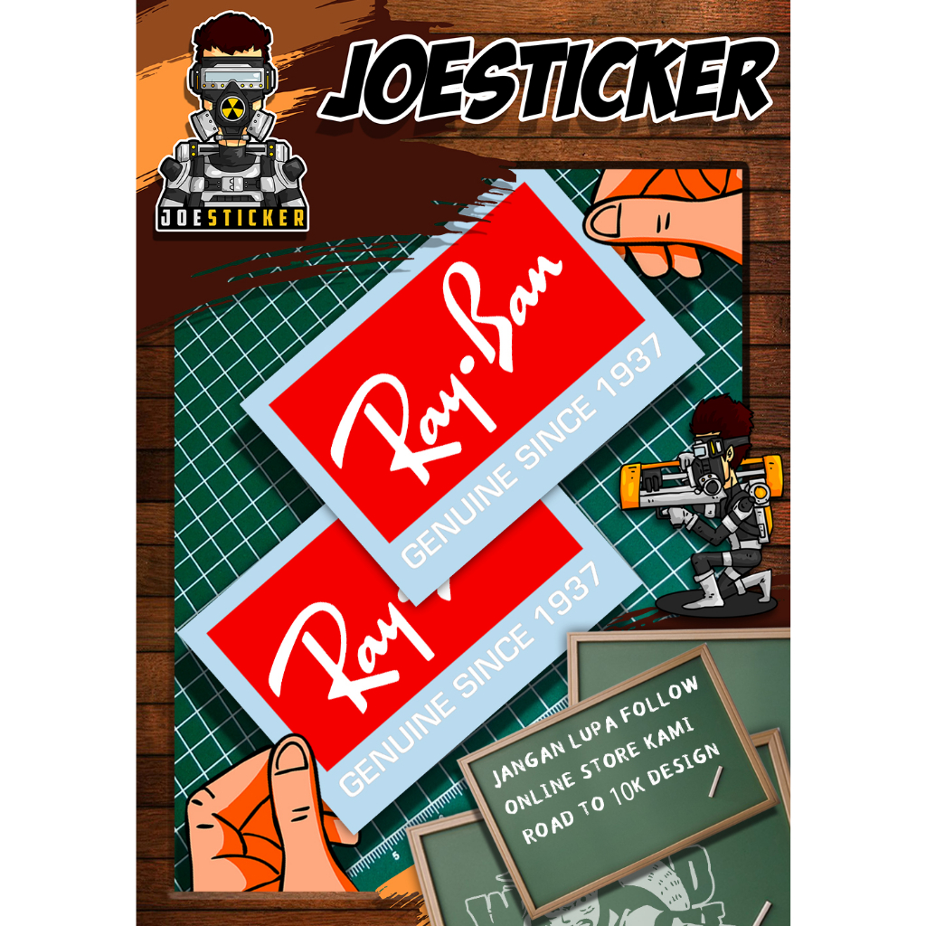 STICKER RAYBAN / RAY BAN PELBAGAI SAIZ | Shopee Malaysia