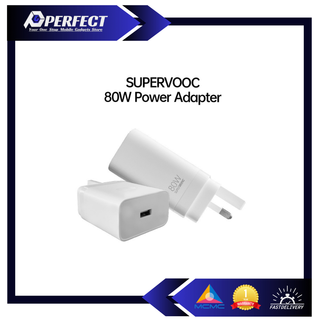 OPPO SUPERVOOC 80W Power Adapter l SUPERVOOC Type-C Cable (Fast Charge) | Shopee Malaysia