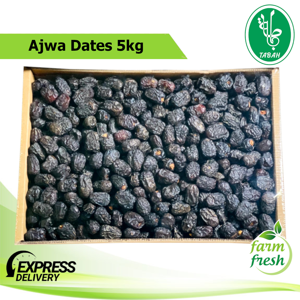 AJWA DATES/AJWA MADINAH/KURMA AJWA/AJWA VIP/WHOLESALE/BORONG/5KG ...