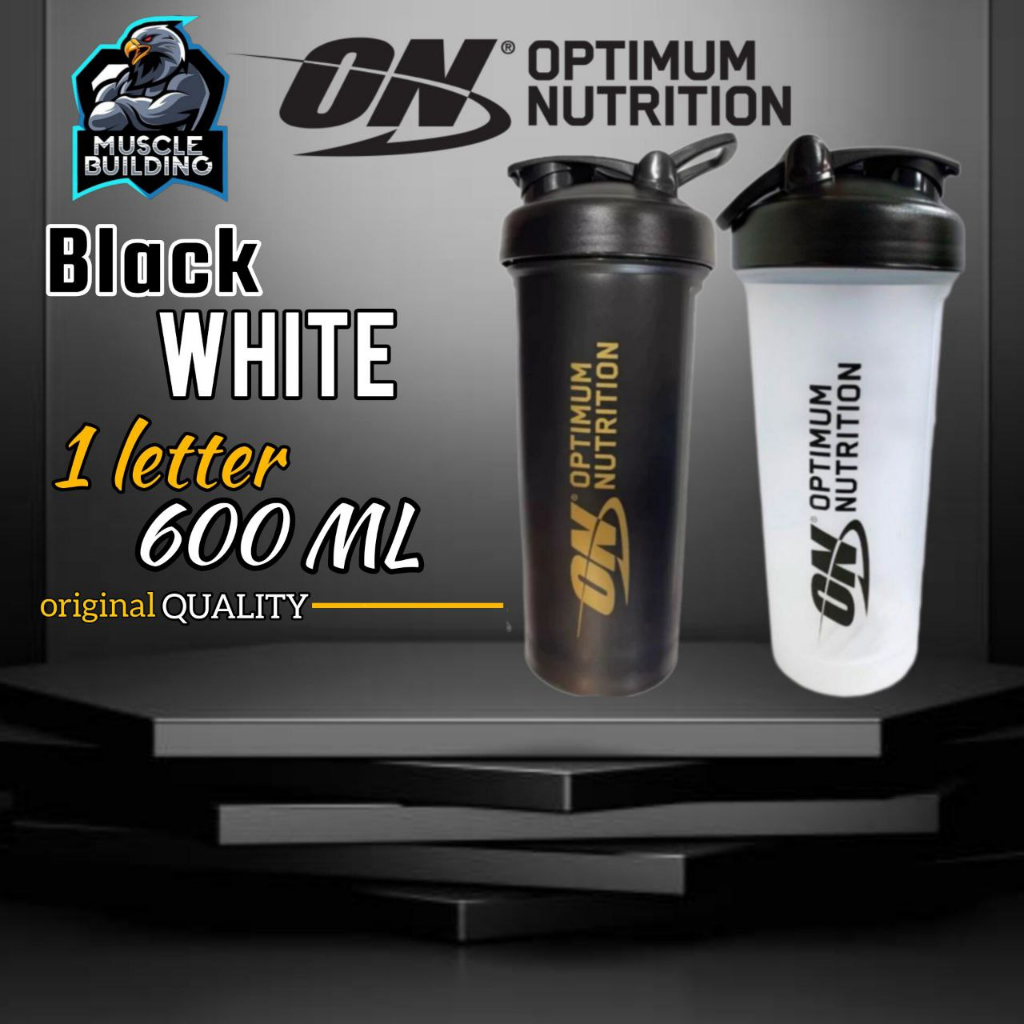 0N OPTIMUM NUTRITION Protein Shaker Blender Mixer Bottle Water Bottle ...