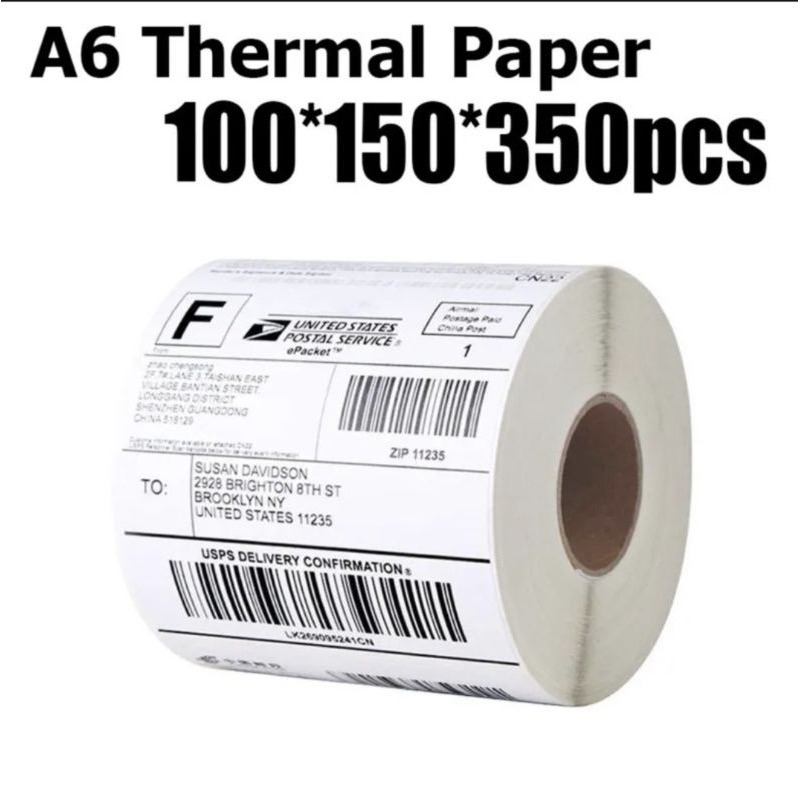 【Fast Deliver Ready Stock】🇲🇾Thermal Shipping Labels AWB 350pcs- A6 Air ...