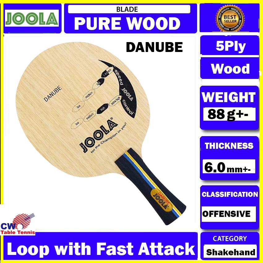 Joola Danube 5 Ply Wood Table Tennis Blade for PingPong Racket BLADE ...