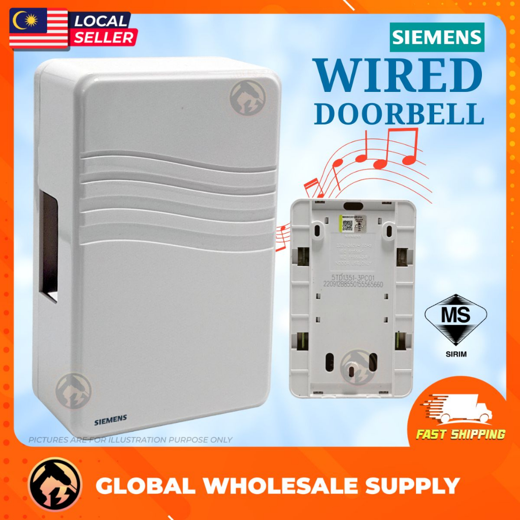 Siemens DELTA® Relfa Door Chime Mechanical Striking Ding Dong Door Bell ...