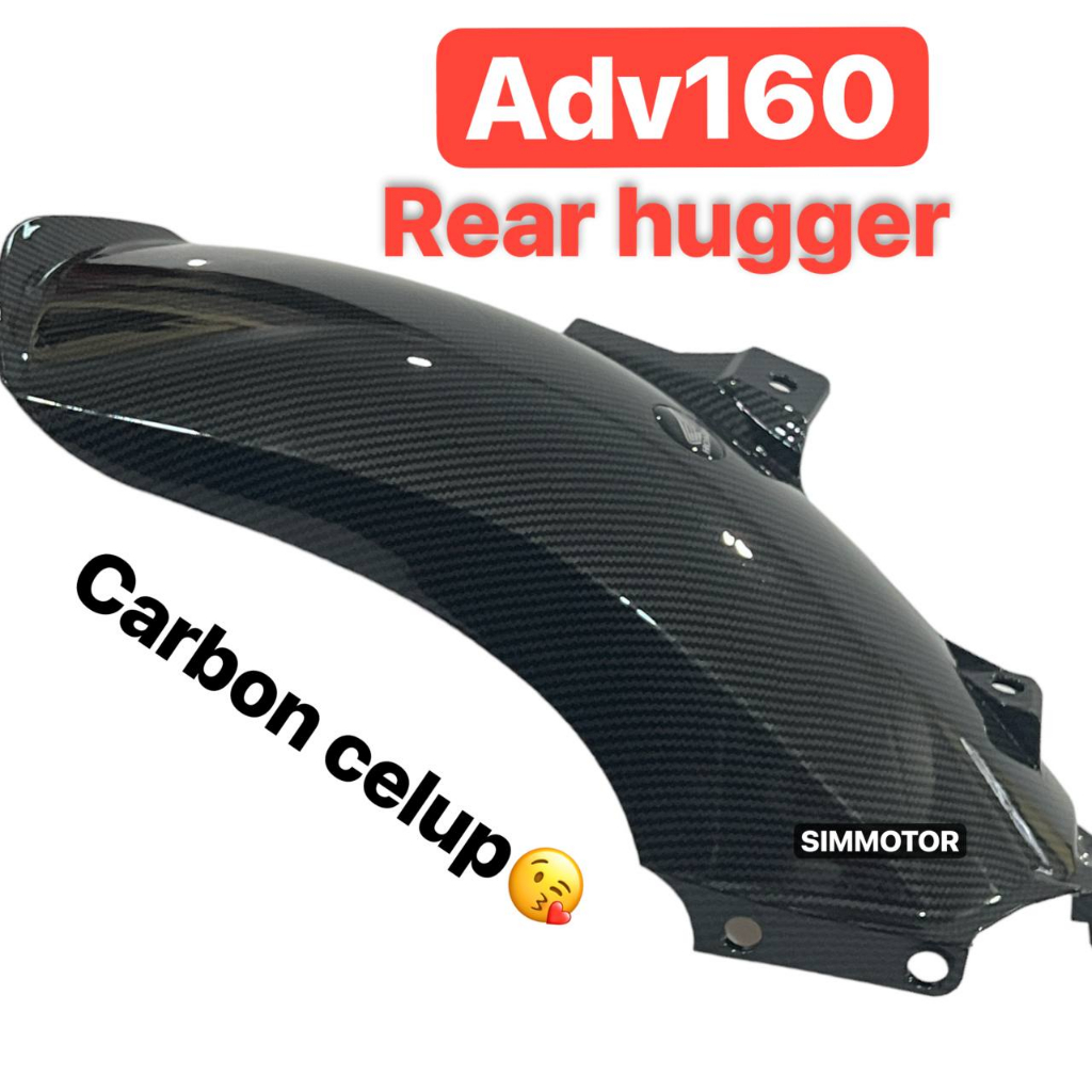 ADV160 Rear Hugger Carbon Black Tyre Inner Fender ADV 160 Mudguard ...
