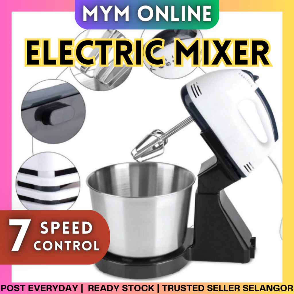 (Ready stock) Electric Stand mixer 7 speed for baking | Shopee Malaysia
