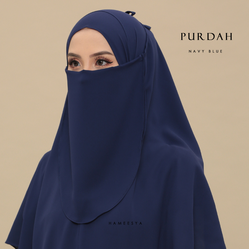Purdah Sahaja Purdah Chiffon matching with Bshawl & Aisyaa Purdah Dua ...
