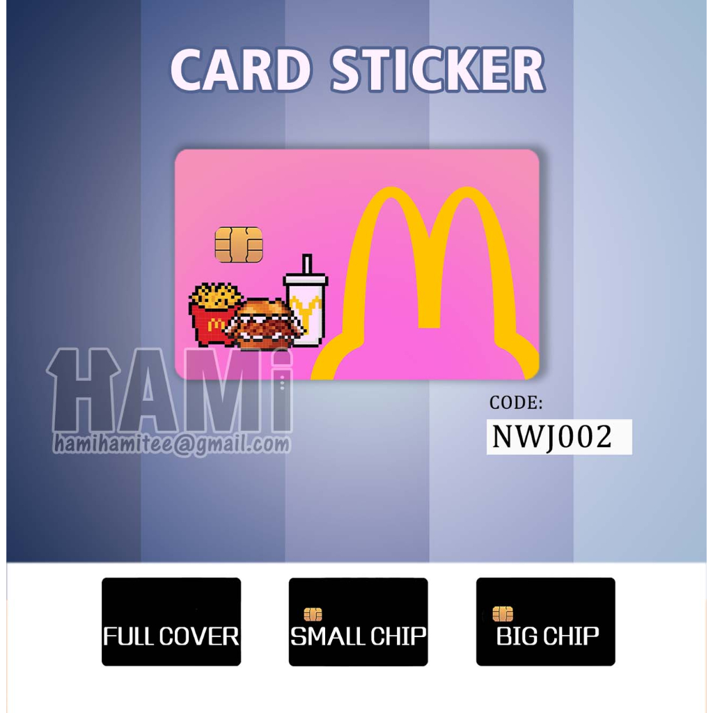 NEWJEANS mcd card sticker - NEWJEANS touch n go card sticker - NWJNS ...