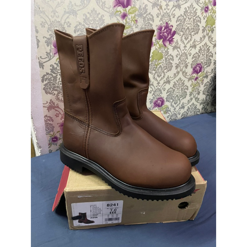 Red Wing Pecos 8241 safety Boots Original Made in USA | Shopee Malaysia