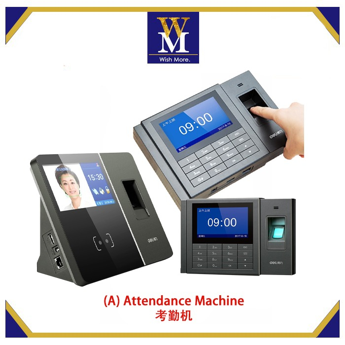 Ready Stock🔥 Deli Office Device Time Absence Machines with Face ...