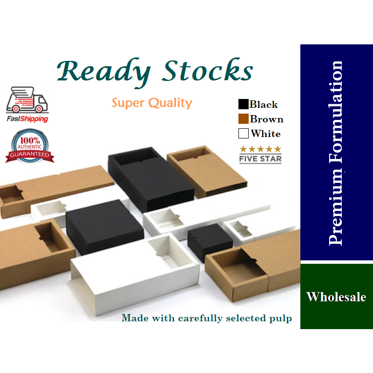 Paper Sliding Box Drawer Extra Thick Kotak sliding laci gelongsor ...