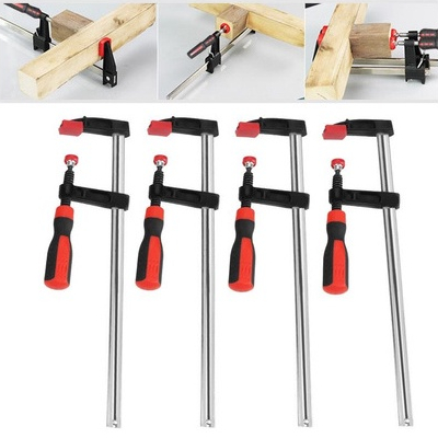 MKR Slim Mini F-Clamp F Clamp Adjustable F Sliding Bar Clip Woodworking ...