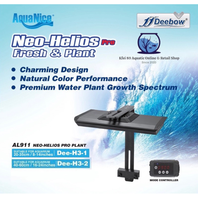 KFEI89 X Deebow Neo-Helios Pro Fresh & Plant LED Light for Aquarium ...