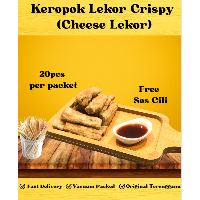 Keropok Lekor Terengganu Keropok Lekor Crispy Cheese Lekor (Free Sos ...