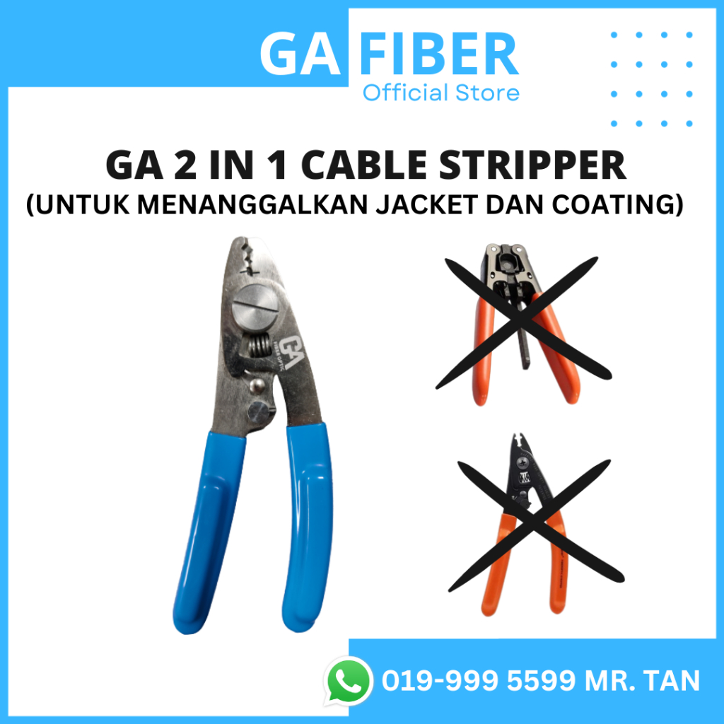 GA 2 in 1 Fiber Optic Cable Stripping Tools | Shopee Malaysia